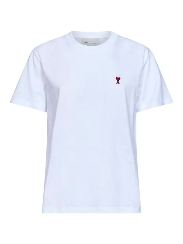 AMI Paris Cotton Jersey De Cœur T-shirt - Multicolor