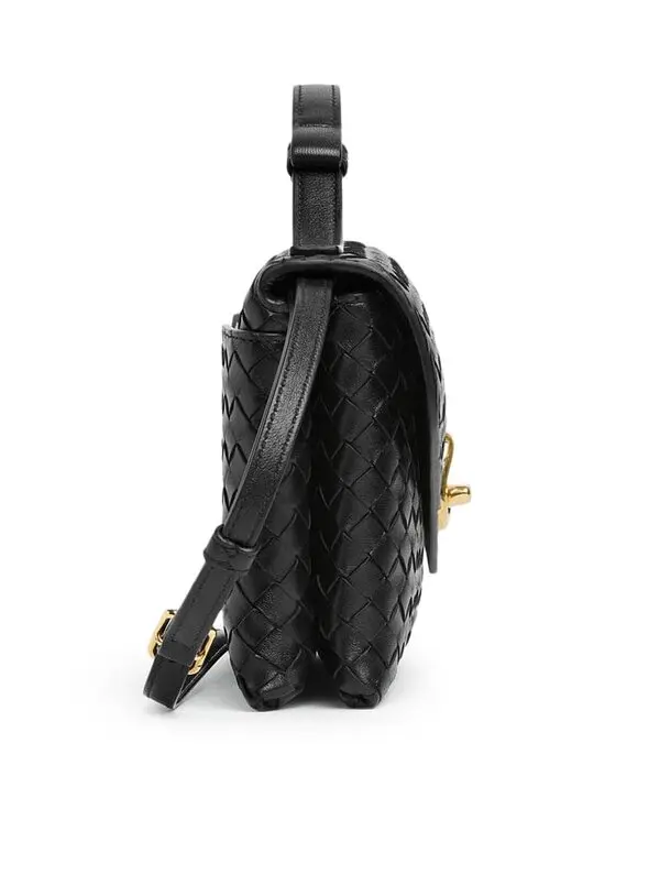 Bottega Veneta Knot Lock Bag - Black