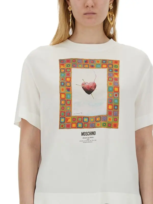 Moschino Heart Print T-shirt