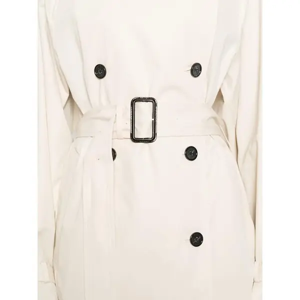 TOTEME Organic Cotton Trench Coat - Cream