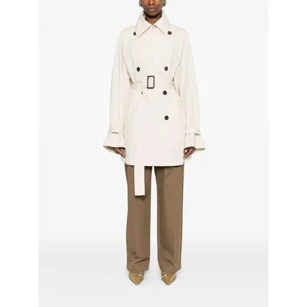TOTEME Organic Cotton Trench Coat - Cream