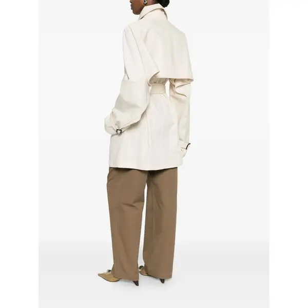 TOTEME Organic Cotton Trench Coat - Cream