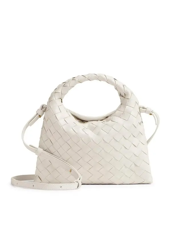 Bottega Veneta Mini Hoop Bag - White