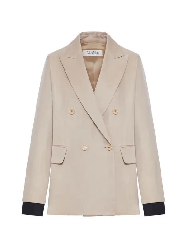 Max Mara Silk Double-breasted Jacket - Multicolor