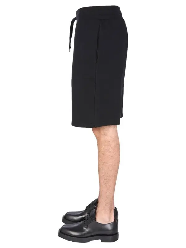 Moschino Bermuda With Logo Embroidered