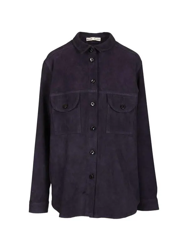 BLAZÉ MILANO Suede Shirt - Blue