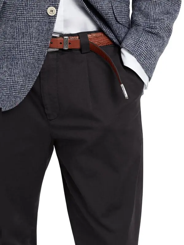 Brunello Cucinelli Cotton Blend Chino Pants