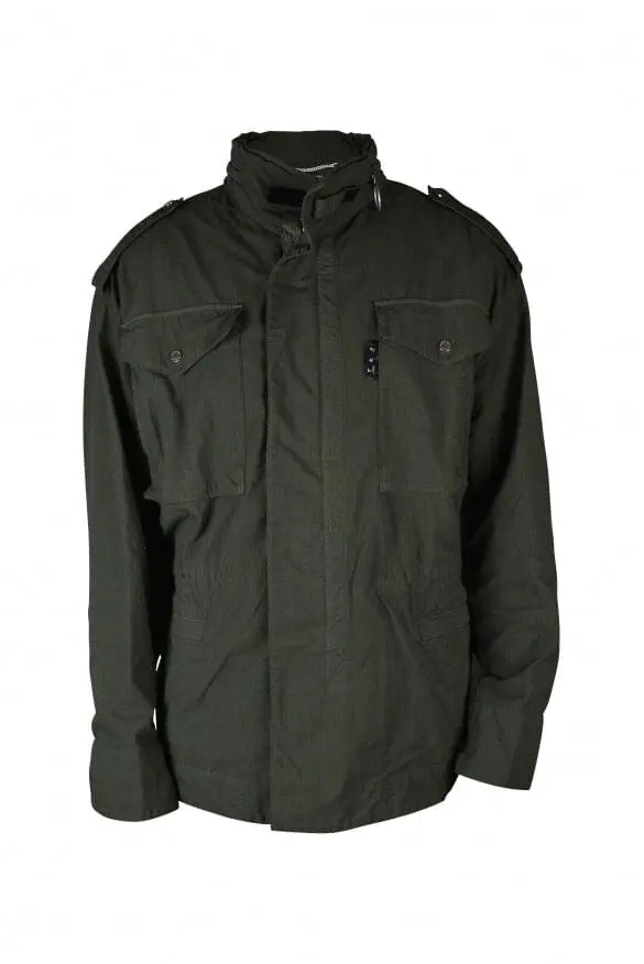Off-White Military Hooded Field Jacket - Green