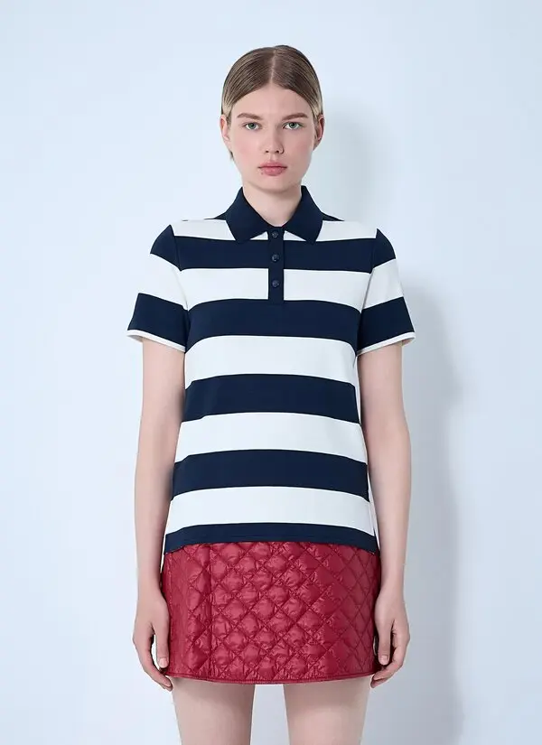 Moncler Striped Polo Shirt