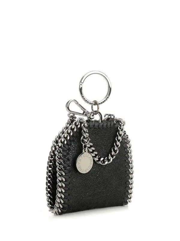 Stella McCartney Falabella Airpods Case Keychain - Black