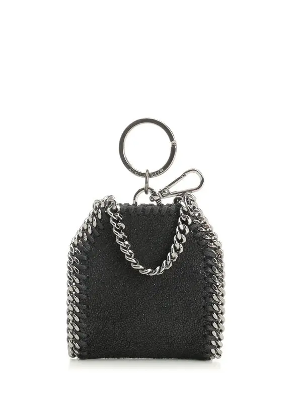 Stella McCartney Falabella Airpods Case Keychain - Black