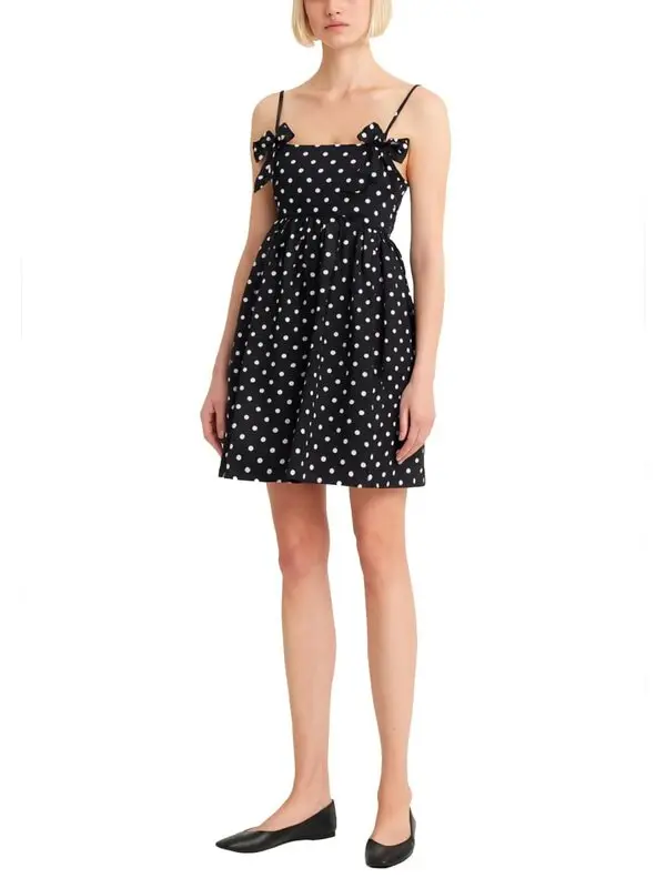 GANNI Polka Dot Mini Dress