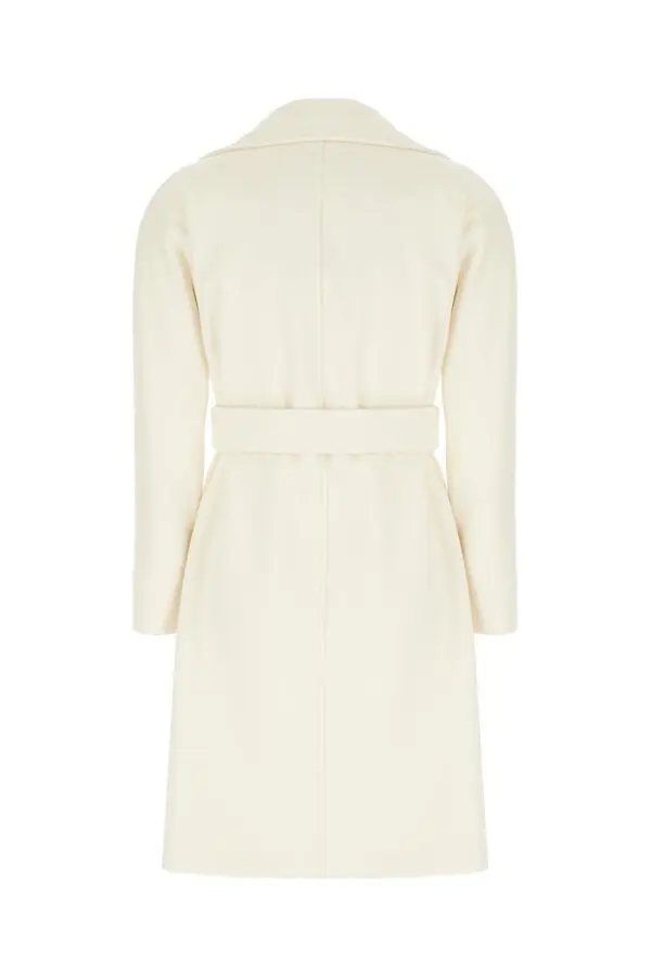 Max Mara Belted Notched Lapel Overcoat