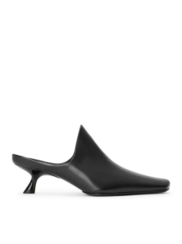 Loewe Emily Lambskin Clogs - Black