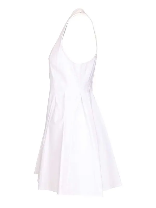 Sportmax Sleeveless Washed Cotton Mini Dress
