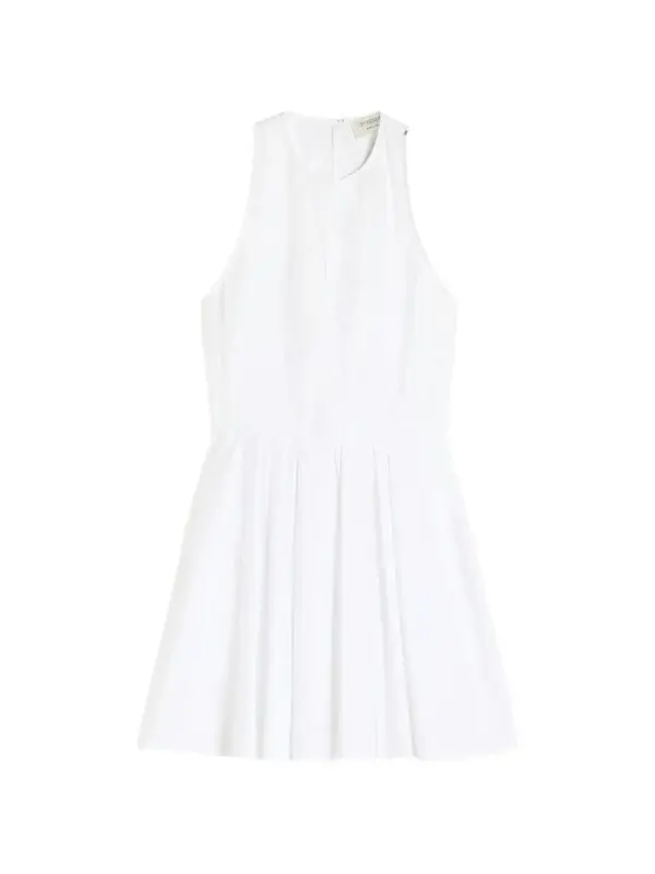 Sportmax Sleeveless Washed Cotton Mini Dress