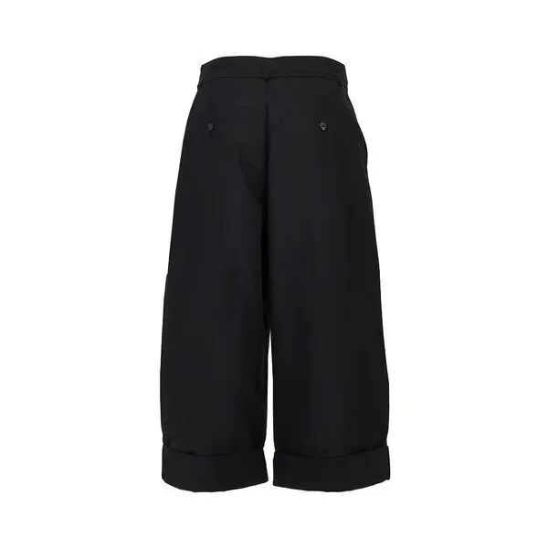 Jacquemus Cotton Poplin Pants - Black