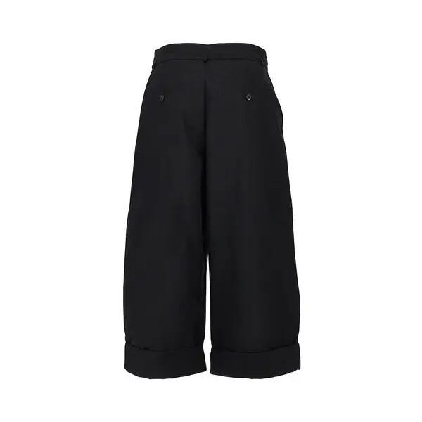 Jacquemus Cotton Poplin Pants - Black