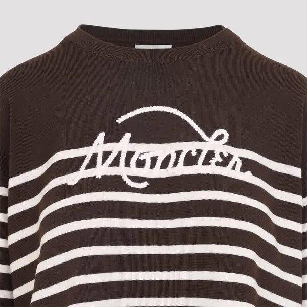 Moncler Striped Logo Knit Sweater - Multicolor