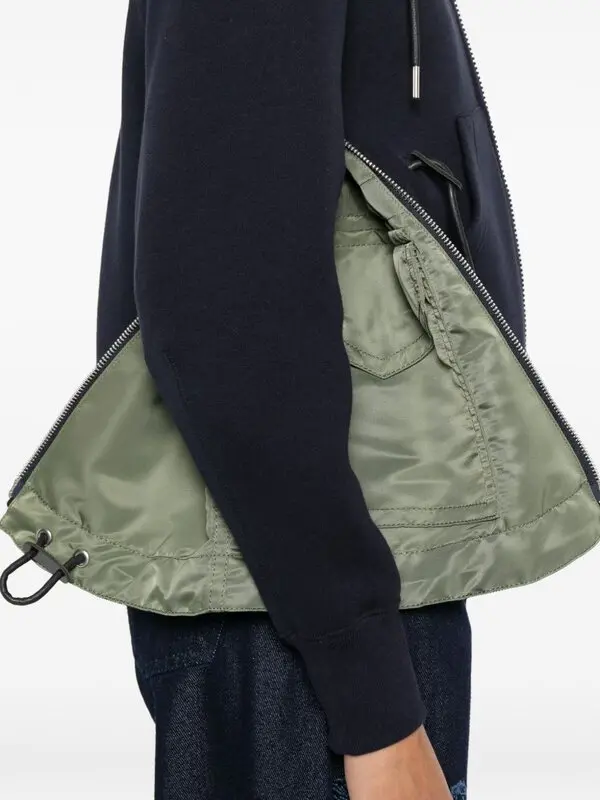 Sacai Cotton Zipped Hoodie