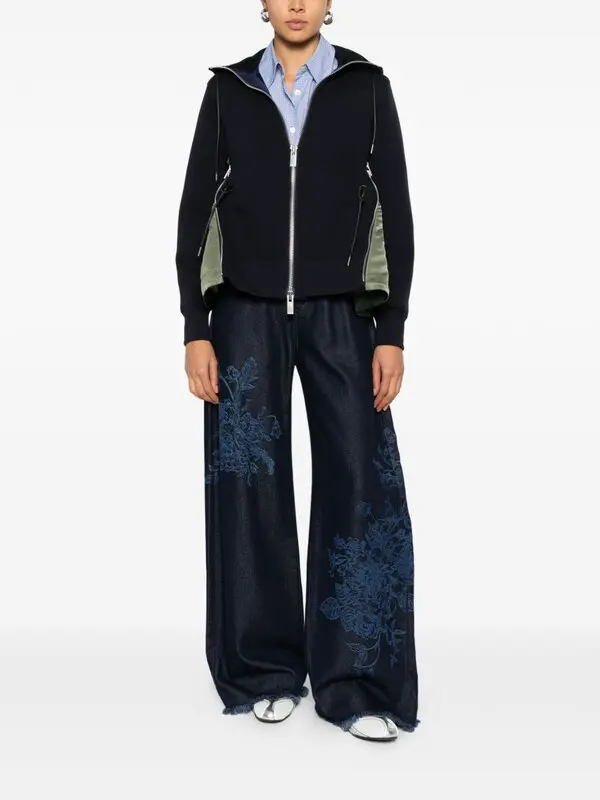 Sacai Cotton Zipped Hoodie