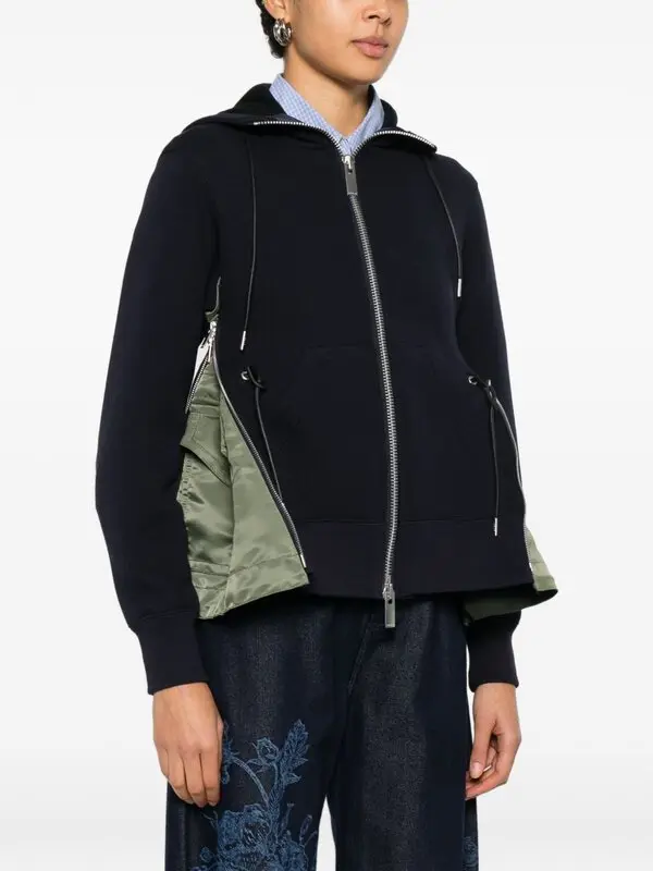 Sacai Cotton Zipped Hoodie