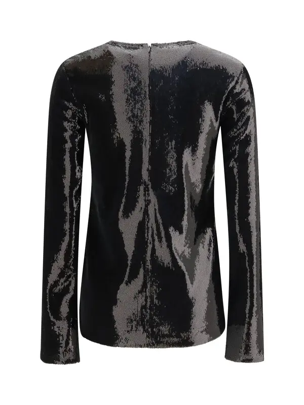 TOTEME Sequin Top - Black
