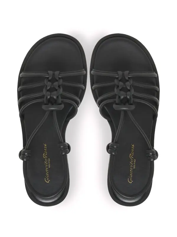 GIANVITO ROSSI Hebe Leather Sandals