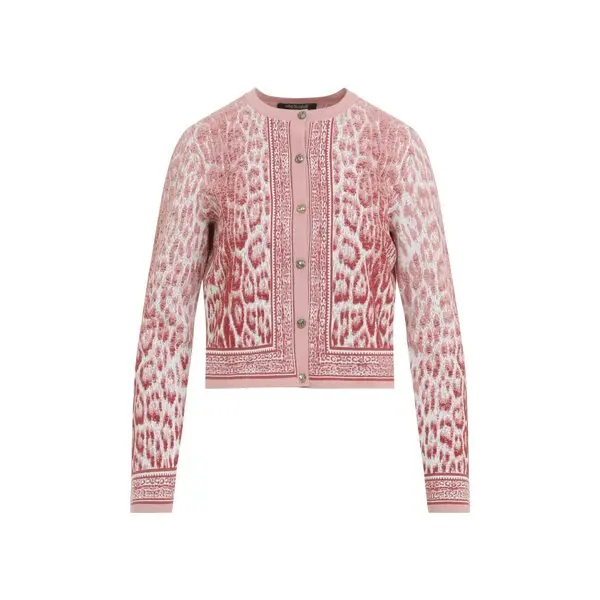 Roberto Cavalli Jaguar Print Cardigan - Multicolor