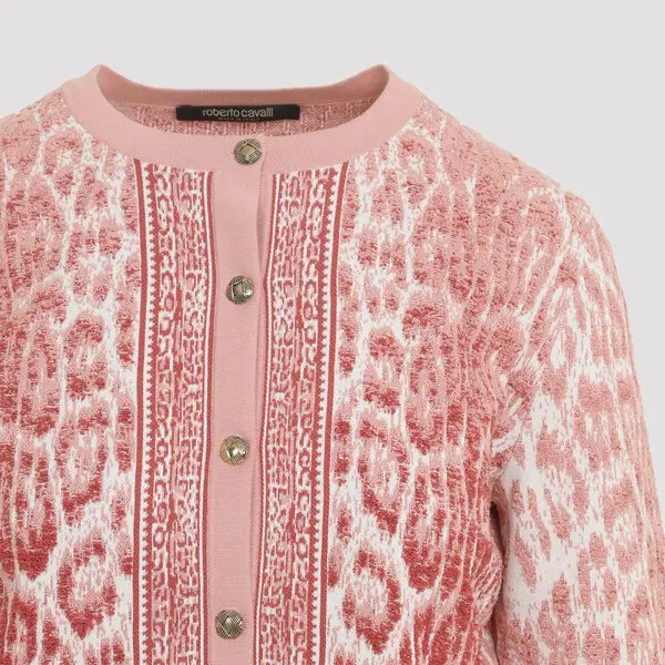 Roberto Cavalli Jaguar Print Cardigan