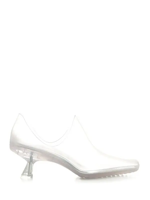 Loewe Emily Aqua Bootie 45 In Rubber With Multicolor Socks - White