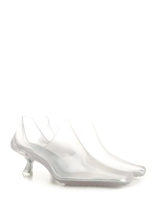 Loewe Emily Aqua Bootie 45 In Rubber With Multicolor Socks - White