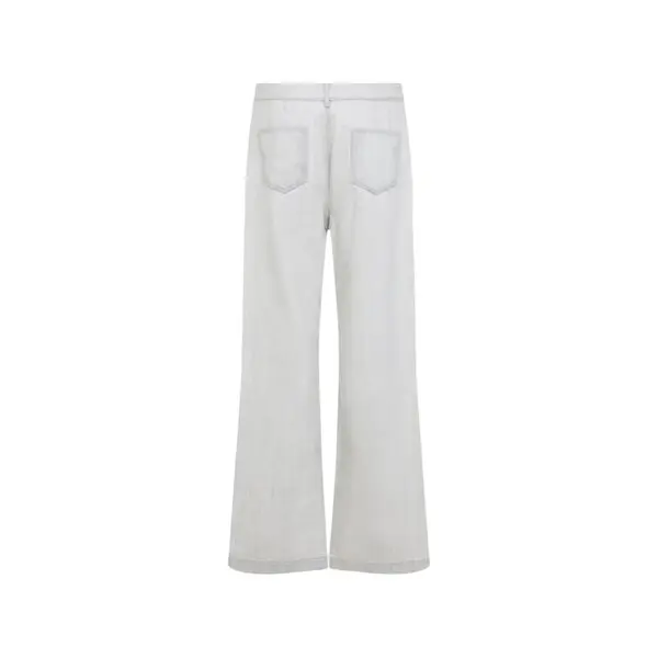 Rick Owens Neutrals Denim Bootcut Jeans