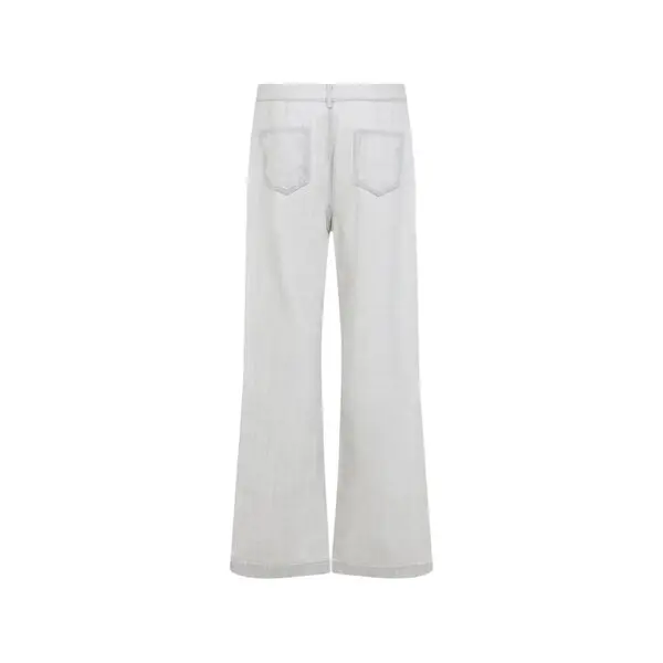 Rick Owens Denim Bootcut Jeans - Cream