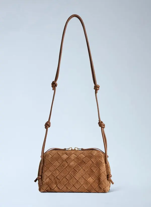 Bottega Veneta Concert Suede Pouch - Brown