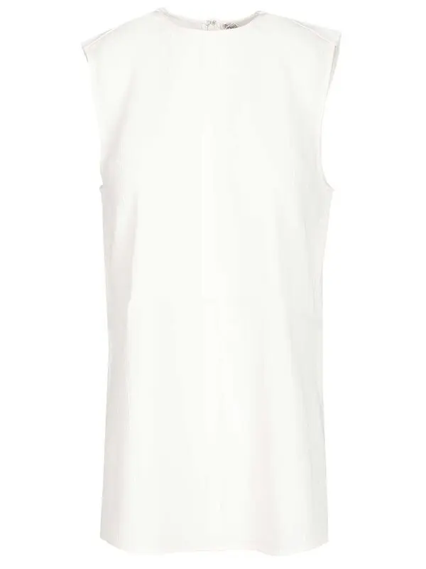 TOTEME Woven Stripe Top - White