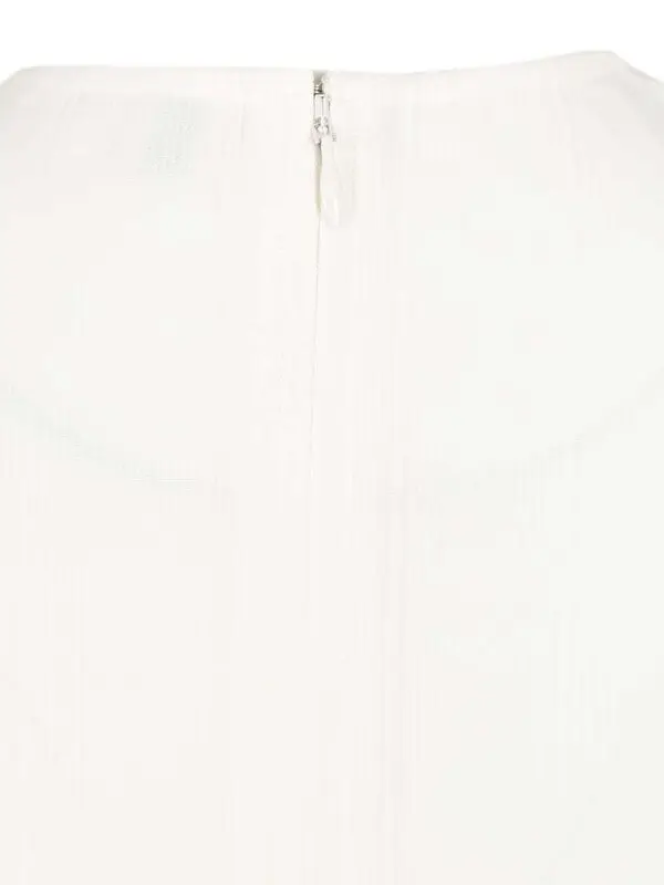 TOTEME Woven Stripe Top - White