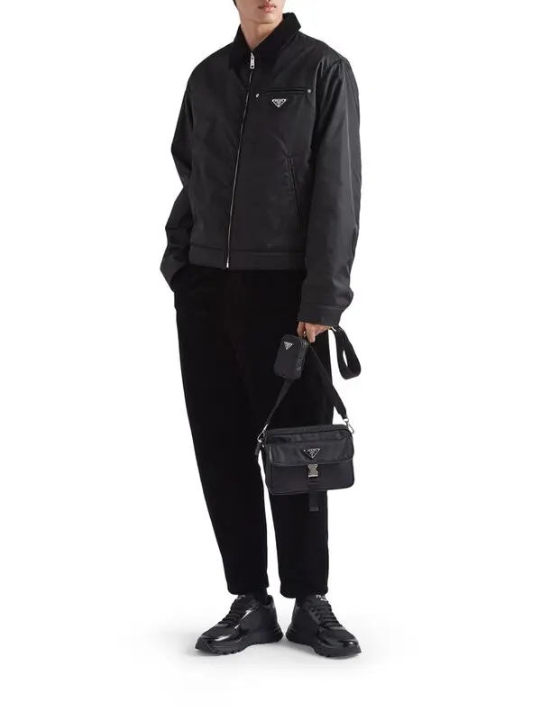 Prada Shoulder Bag In Re-nylon And Saffiano