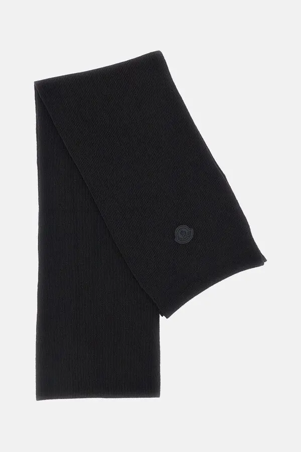 Moncler Ribbed Wool Scarf - Multicolor