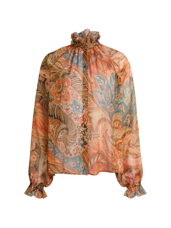 Etro Printed Silk Shirt