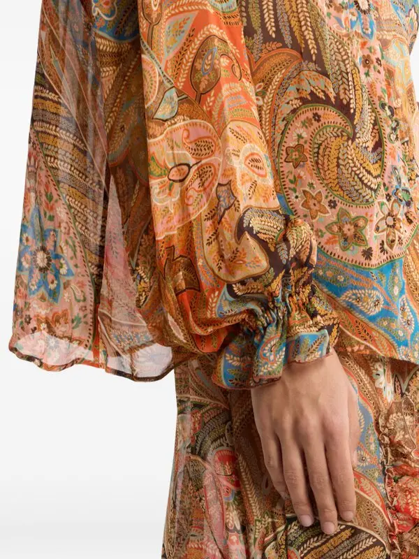 Etro Printed Silk Shirt