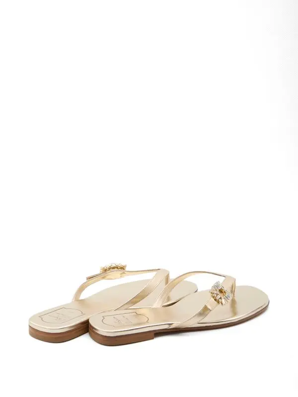 ROGER VIVIER Leather Thong Sandals