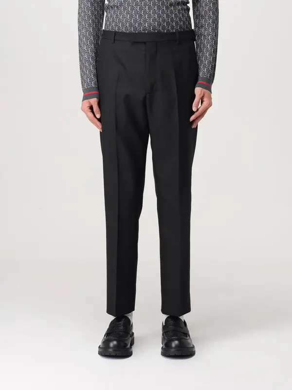 Gucci Slim Fit Wool Blend Tailored Trousers For Ceremonies
