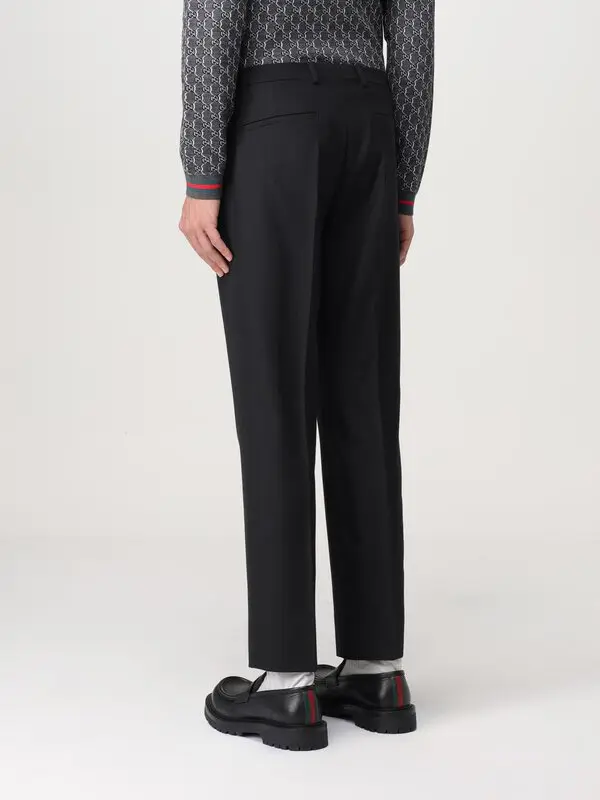 Gucci Slim Fit Wool Blend Tailored Trousers For Ceremonies