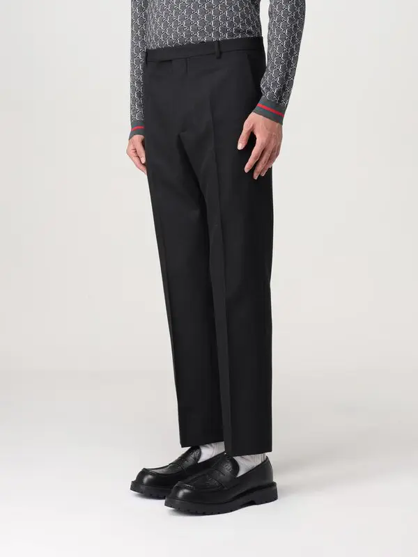 Gucci Slim Fit Wool Blend Tailored Trousers For Ceremonies