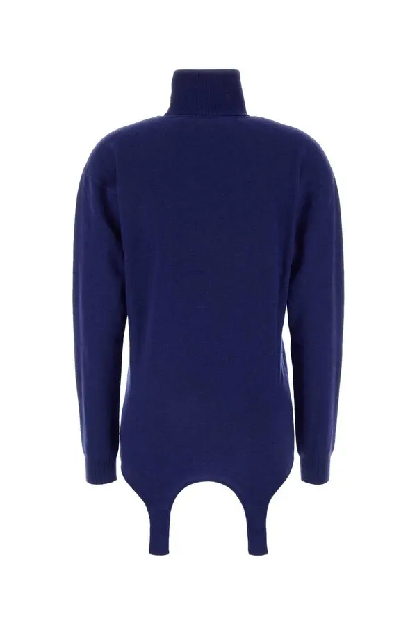 Saint Laurent Cashmere Turtleneck Sweater - Blue