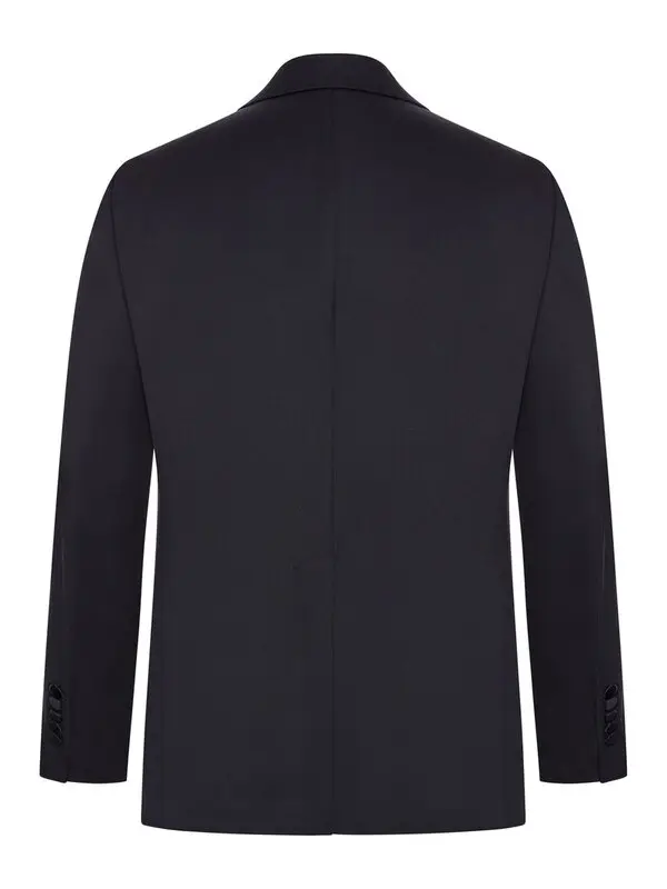 Tagliatore Double Breasted Wool Suit With Silk Inserts