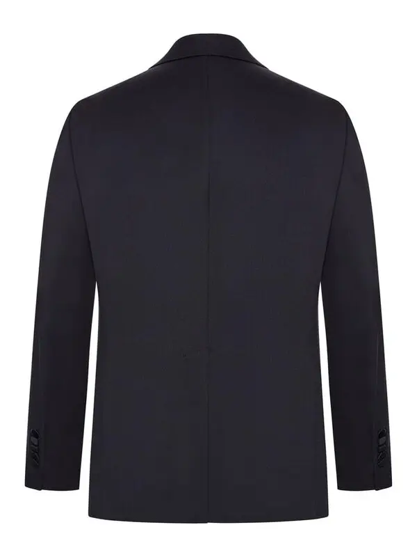Tagliatore Double Breasted Wool Suit With Silk Inserts