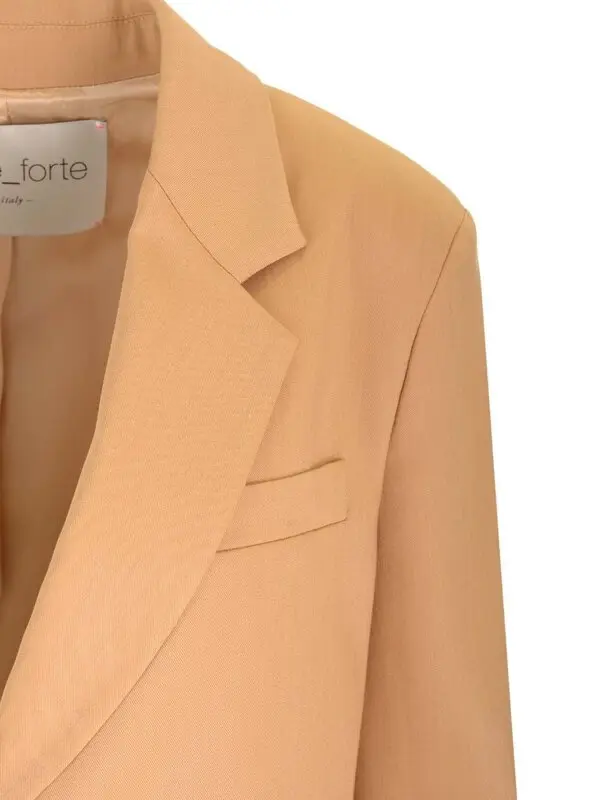 FORTE_FORTE Viscose Wool Chic Twill Jacket