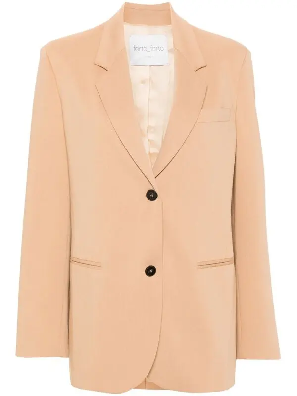 FORTE_FORTE Viscose Wool Chic Twill Jacket